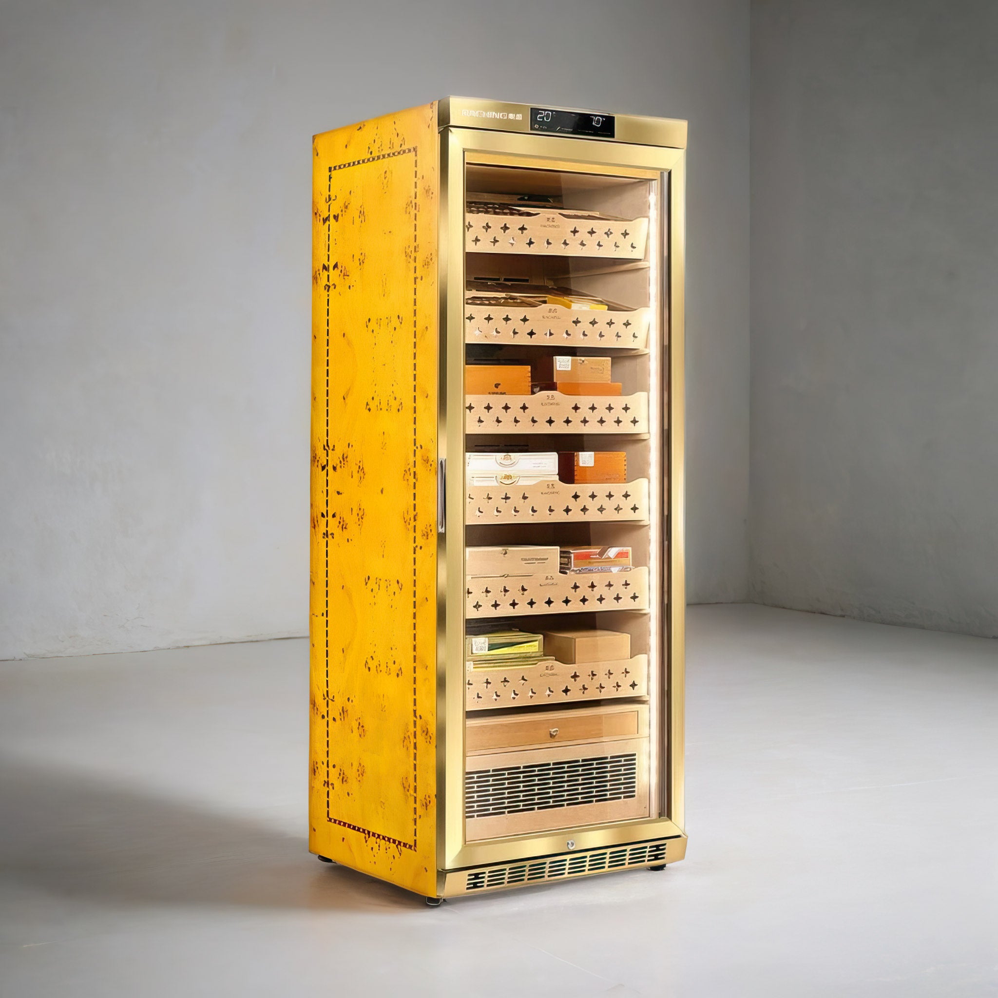 Raching MON2800A Gold Burl - 1,300 Cigars – Refined Traditions