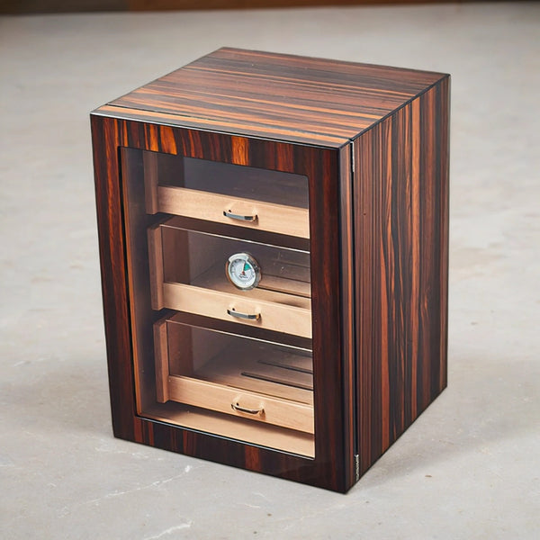 Visol Gorman Macassar Ebony Humidor | 150-Cigar Cabinet – Refined ...