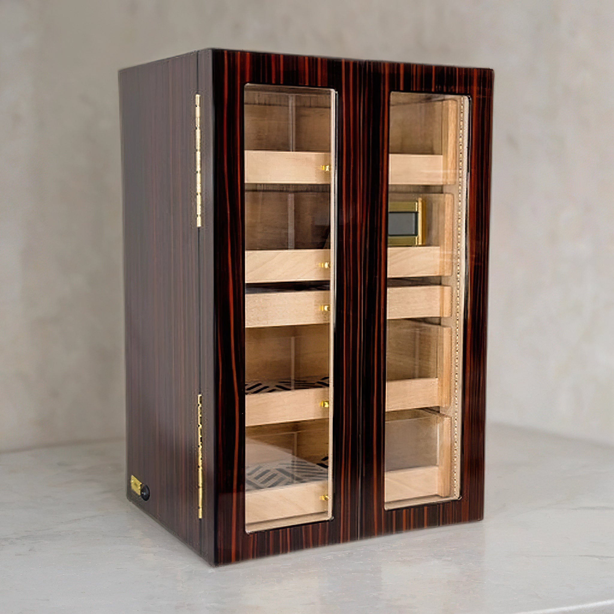 Visol Allen Macassar Ebony Cabinet Humidor – Refined Traditions